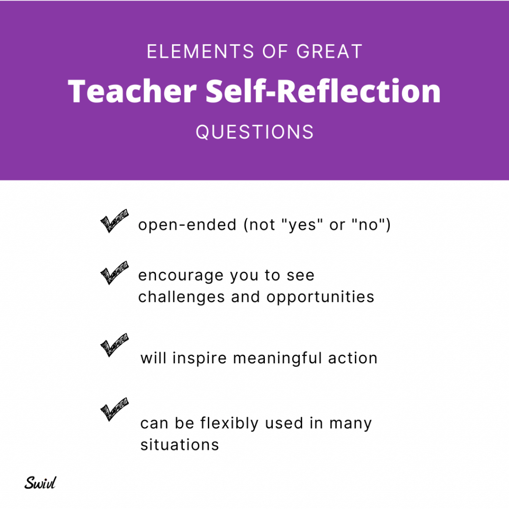18 Teacher Self reflection Questions For Deeper Professional Learning